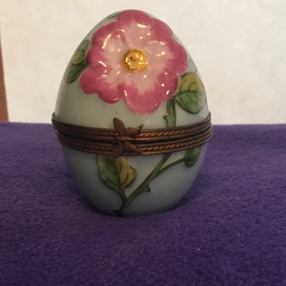 Limoges | Art | Genuine Handpainted Limoges Egg Decor Main Vivid Colors ...